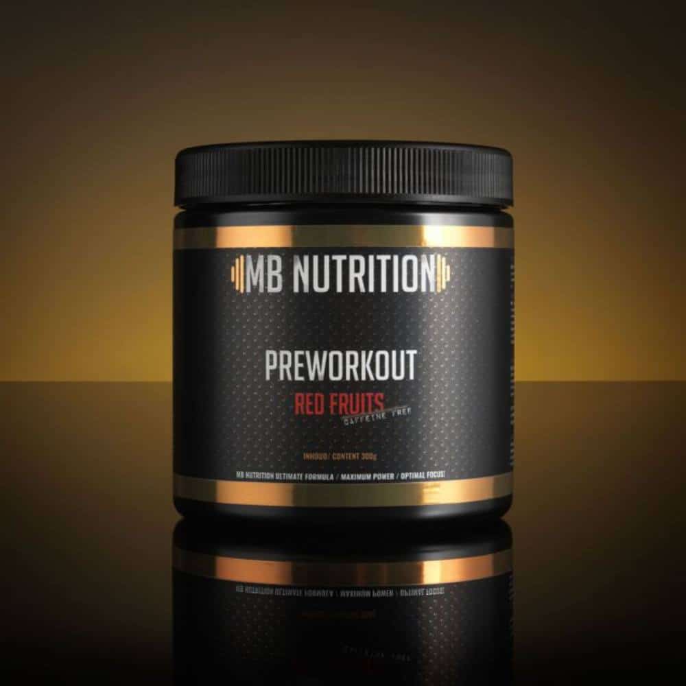 MB Nutrition Pre Workout Red Fruit Caffeine Free ⋆ OLB Sports
