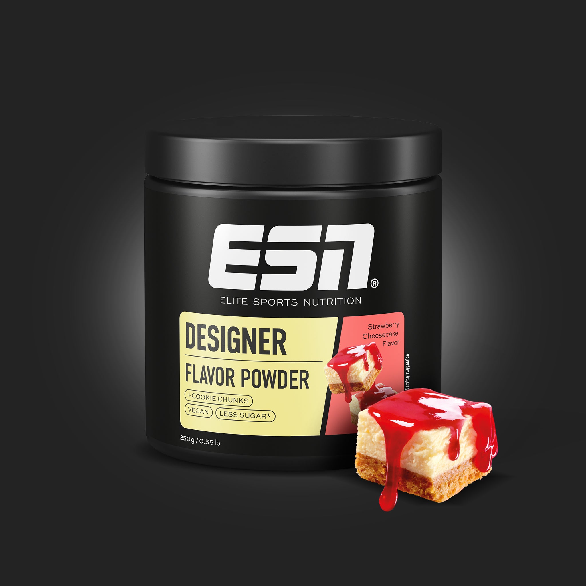 ESN Designer Flavor Powder Strawberry Cheesecake ⋆ OLB Sports